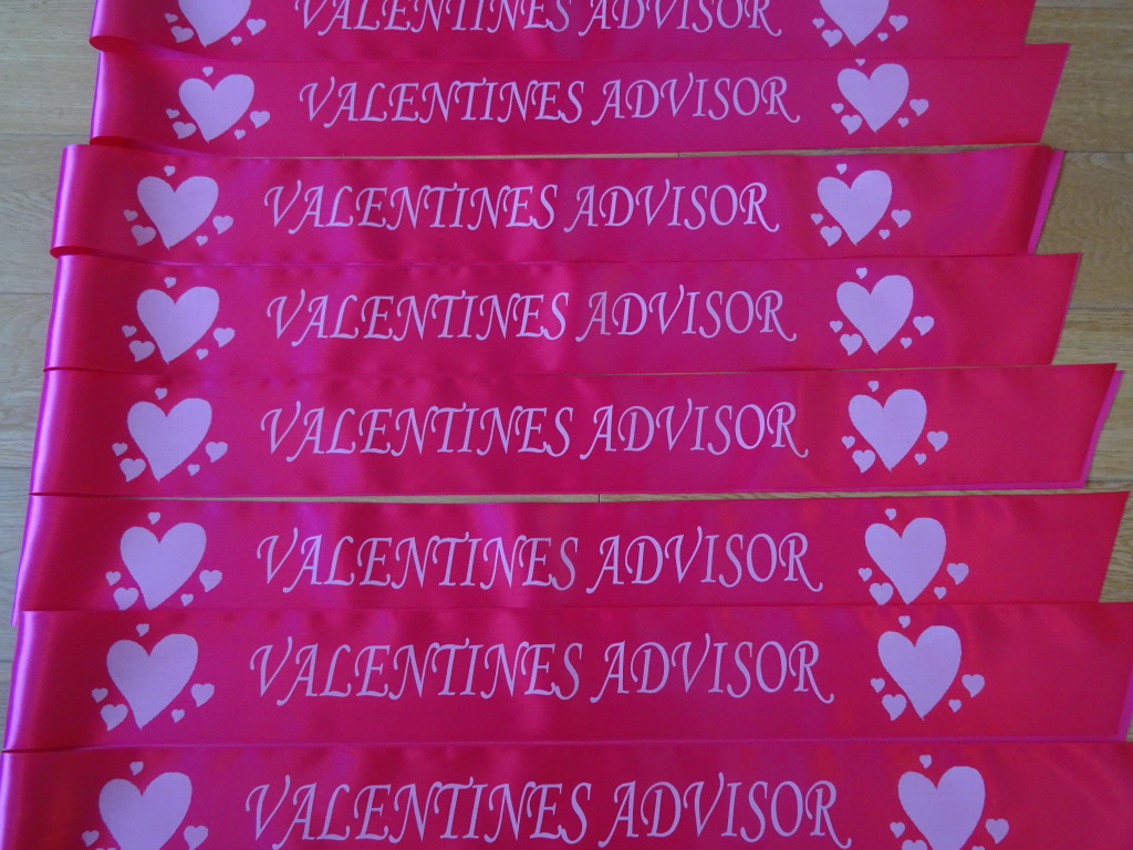 Valentines Corporate Sashes | Party Sashes Galore Blog